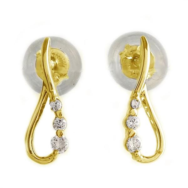 ダイヤモンド ピアス ゴールド K18 ダイヤ 0.06ct K18yg : MAオリジンジュエリー - 通販 - Yahoo!ショッピング
