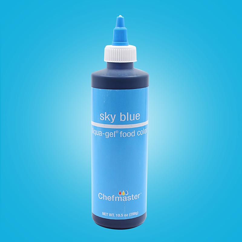 シェフマスター リクアゲル スカイブルー 10.5oz (298g) Chefmaster LIQUA-GEL Sky Blue ...