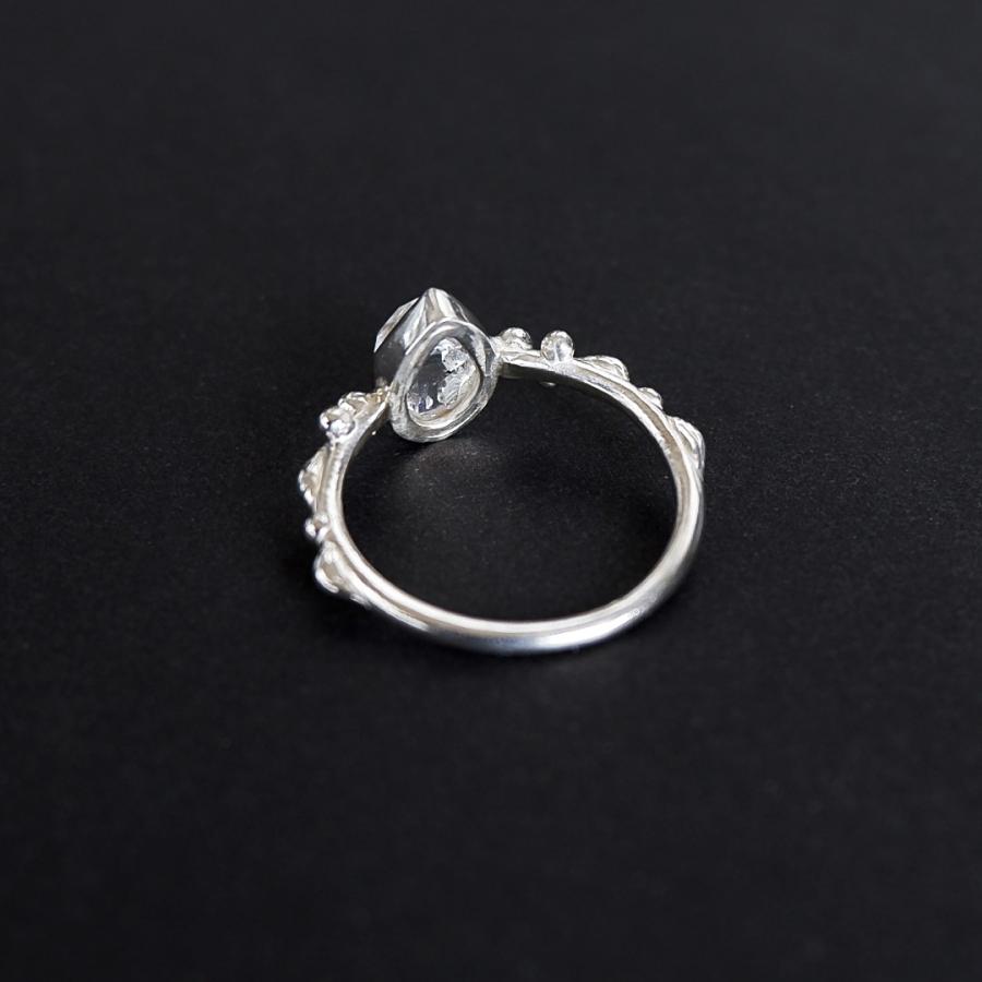 ハーキマーダイヤモンド（クォーツ）の粒飾りリング 13号 天然石アクセサリー 一点物 : 天然石のアクセサリー macari - 通販 - Yahoo!ショッピング