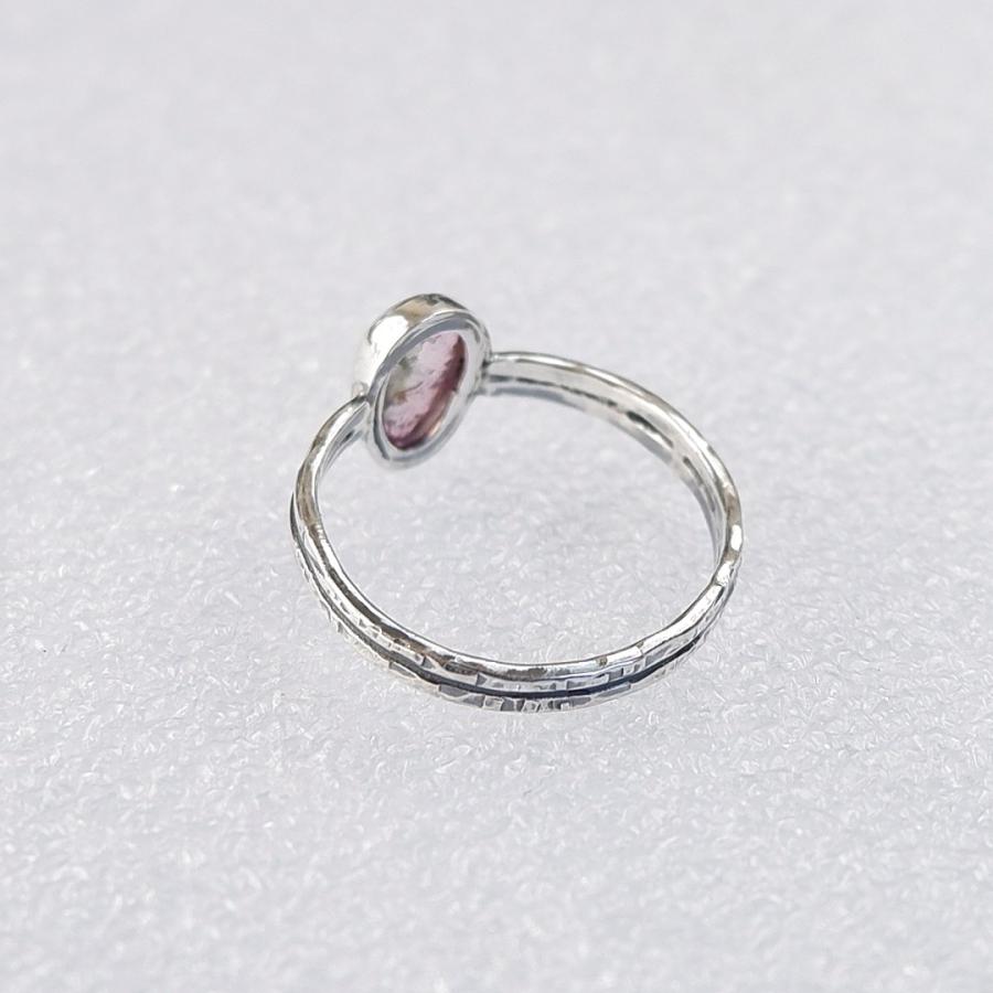 バイカラートルマリンのリング 槌目 15.5号 天然石アクセサリー 一点物 : r-1723 : 天然石のアクセサリー macari - 通販 - Yahoo!ショッピング