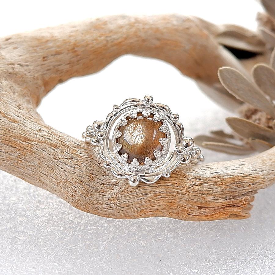 〜美しいアステリズム〜スターアベンチュリンムーンストーンのリング 14号 天然石アクセサリー 指輪 シルバー 一点物 : 天然石のアクセサリー macari - 通販 - Yahoo!ショッピング