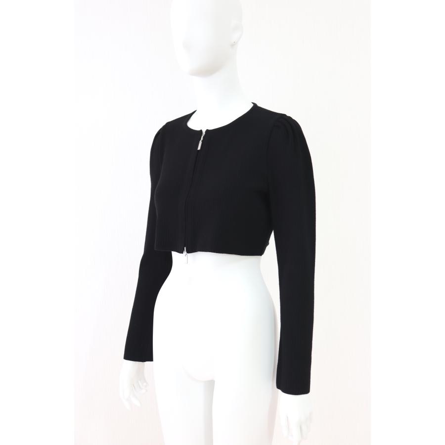 FOXEY BOUTIQUE(フォクシー） レーヨンブレンドジップアップカーディガン 37150 黒/ブラック : 37150-40-5 : マカロンブティックYahoo!ショップ - 通販 ...