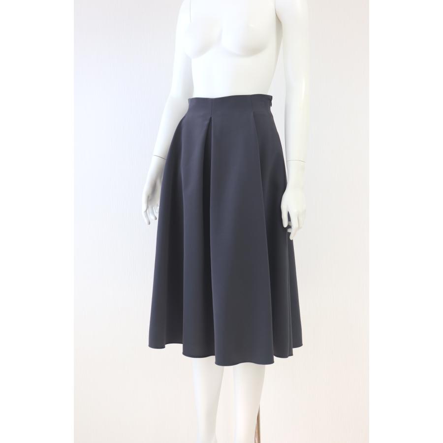 FOXEY NEW YORK FOXEY マットストレッチグログランフレアスカート 43024 2022年商品 グレー フォクシーニューヨーク ...
