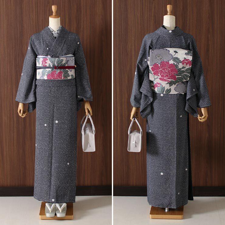 洗える着物 江戸小紋 単衣 新作 街着屋 創作 鮫小紋 霰 蛍ぼかし 洗える着物 江戸小紋 単衣 新作 街着屋 創作 鮫小紋 霰 蛍ぼかし