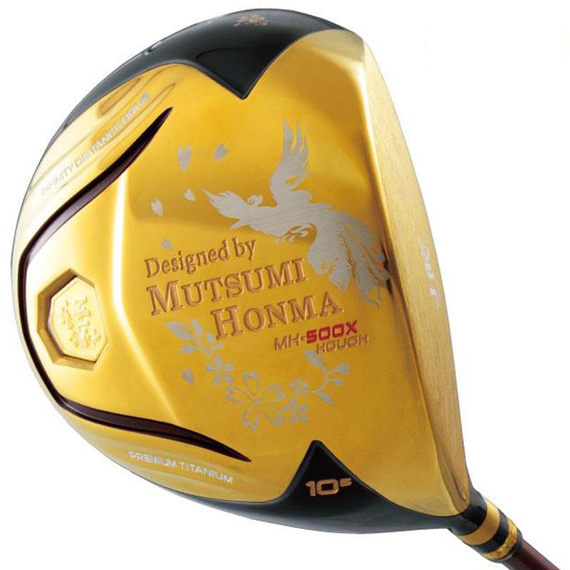 ムツミホンマ MH500X 鳳凰 高反発 ドライバー ゴールド USTマミヤ製シャフト 10.5度 500cc 大型ヘッド ルール不適合 本間睦 MUTSUMI HONMA HOUOH Hi ...
