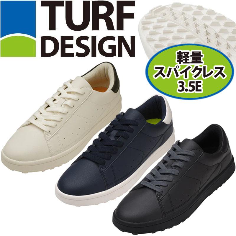 TURF DESIGN ターフデザイン スパイクレスシューズ TDSH-2275 メンズ 24.5〜27.5cm 3.5E 軽量 朝日ゴルフ ゴルフ 靴 シューズ 男性用 asahi Men ...