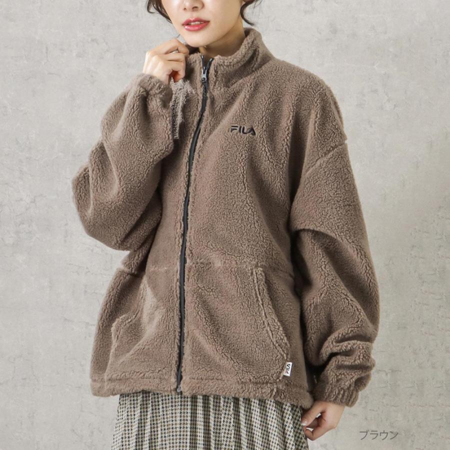 FILA フィラ ボアジャケット レディース ボアフリース 保温 FILA フィラ ボアジャケット レディース ボアフリース 保温