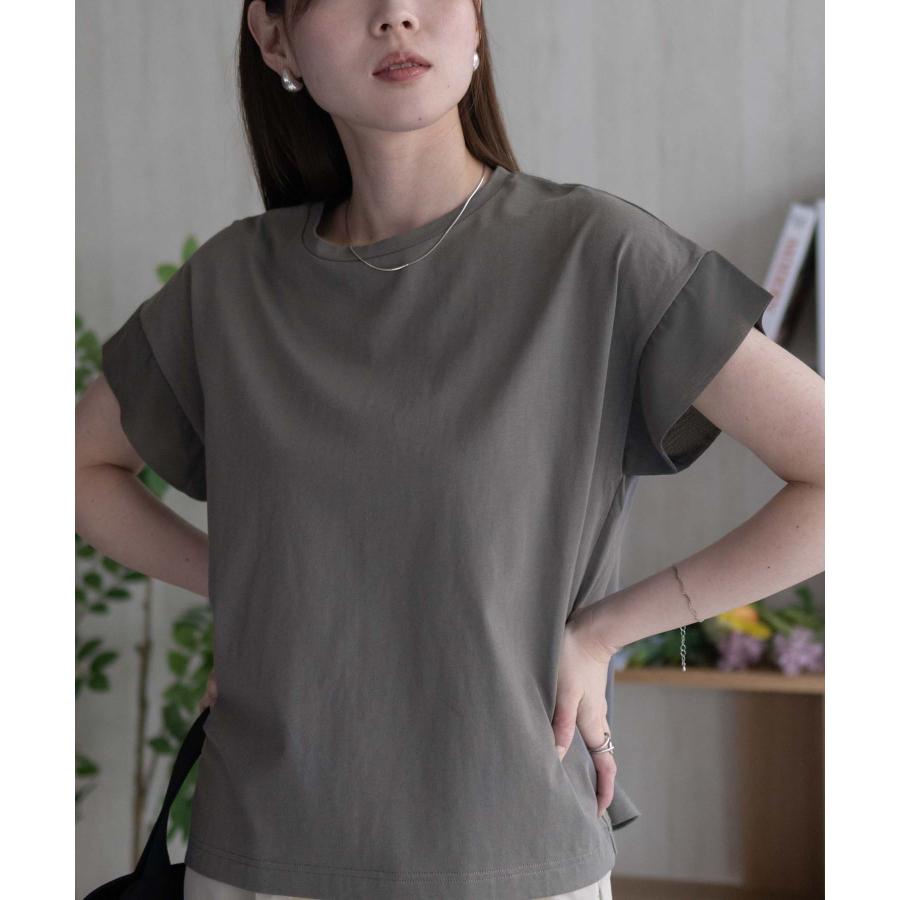 HusHusH ハッシュアッシュ Tシャツ レディース 半袖 シフォン袖 シアー 透け感 無地 トップス : Mac-House(マックハウス) - 通販 - Yahoo!ショッピング