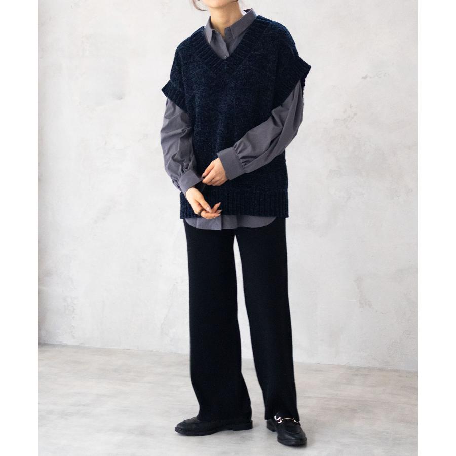 HusHusH ハッシュアッシュ ベスト レディース ニット Vネック プルオーバー トップス : Mac-House(マックハウス) - 通販 - Yahoo!ショッピング