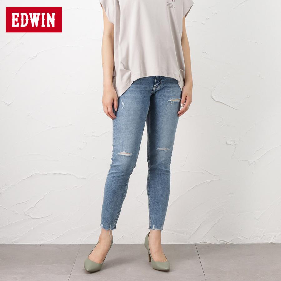 EDWIN エドウィン デニムパンツ レディース ジーンズ ジーパン ストレッチ ロングパンツ ボトムス : Mac-House(マックハウス) - 通販 - Yahoo!ショッピング