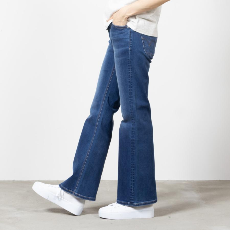 EDWIN エドウィン デニムパンツ ジーンズ レディース ストレッチ フレアパンツ ジーパン ボトムス : Mac-House(マックハウス) - 通販 - Yahoo!ショッピング