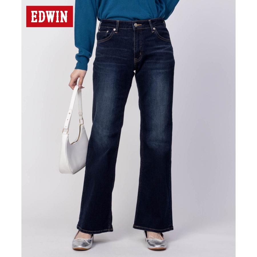 EDWIN エドウィン デニムパンツ レディース ストレッチ フレア ジーンズ ジーパン ボトムス : Mac-House(マックハウス) - 通販 - Yahoo!ショッピング