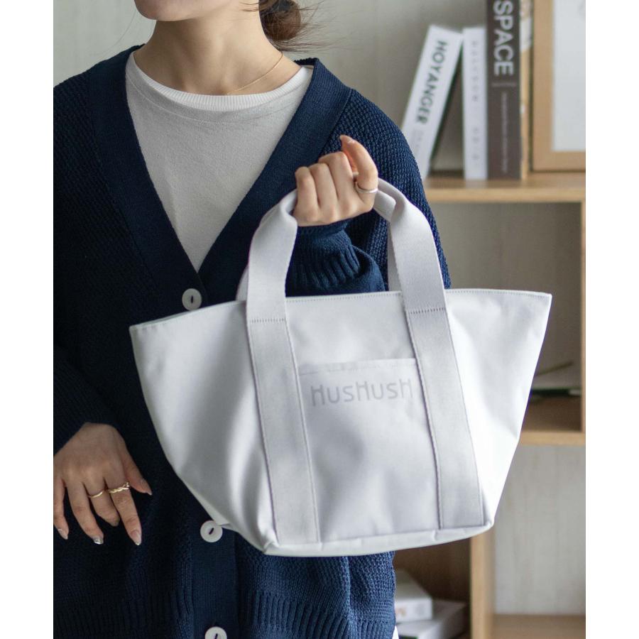 HusHusH ハッシュアッシュ トートバッグ ファスナー付き マチ付き ポケット 鞄 : Mac-House(マックハウス) - 通販 - Yahoo!ショッピング