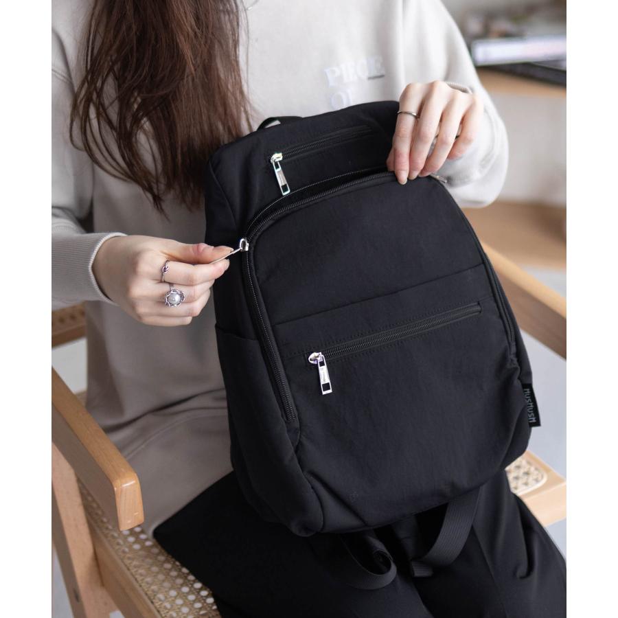 HusHusH ハッシュアッシュ デイパック ナイロン 内ポケット ダブルファスナー リュックサック バックパック : Mac-House(マックハウス) - 通販 - Yahoo!ショッピング