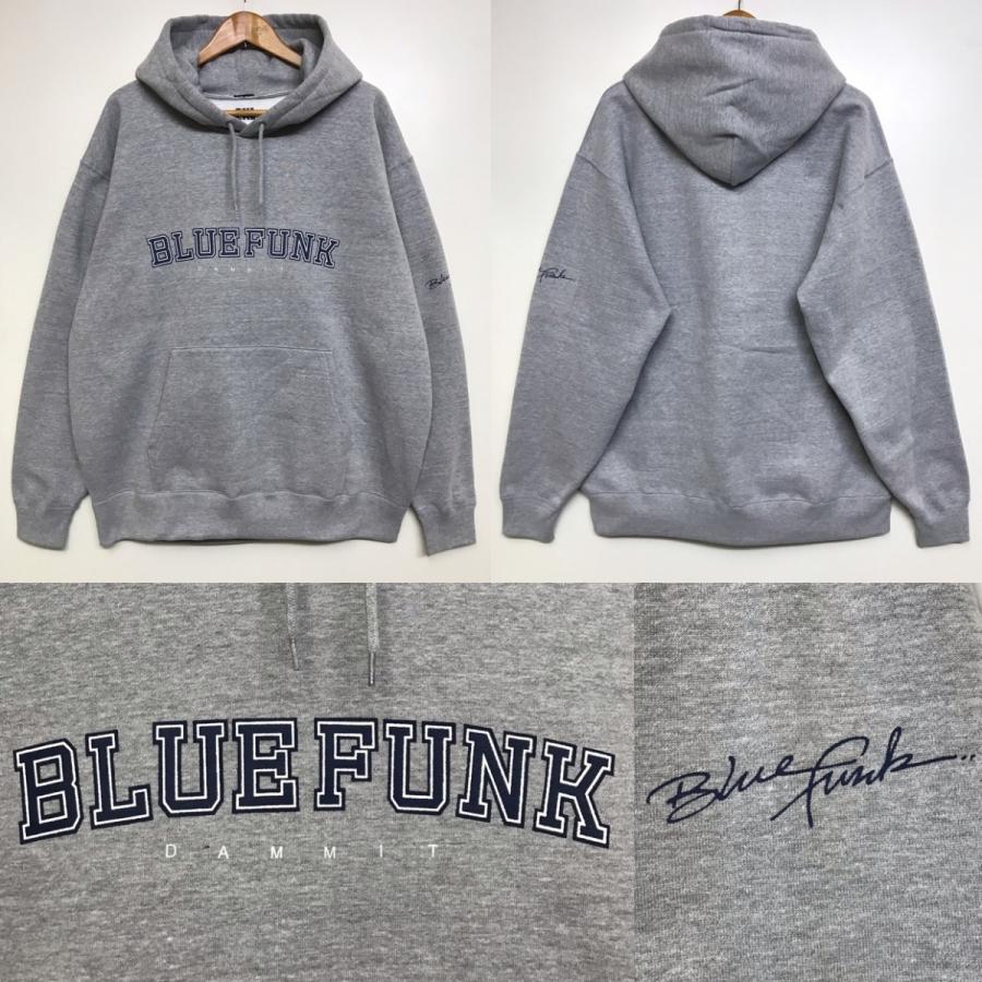 DAMMIT BLUE FUNK ヘビーオンススウェット プルオーバーフーディー Grey Lサイズ : mad dope - 通販 ...
