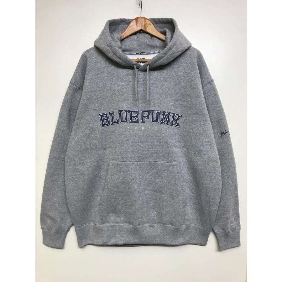 DAMMIT BLUE FUNK ヘビーオンススウェット プルオーバーフーディー Grey Lサイズ : mad dope - 通販 ...