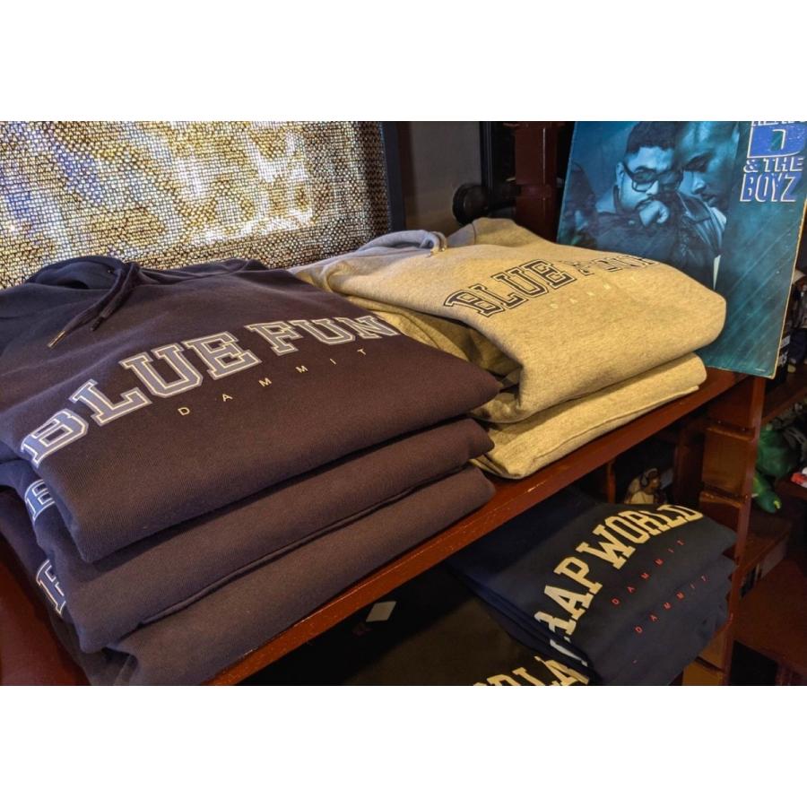 DAMMIT BLUE FUNK ヘビーオンススウェット プルオーバーフーディー Grey Lサイズ : mad dope - 通販 ...