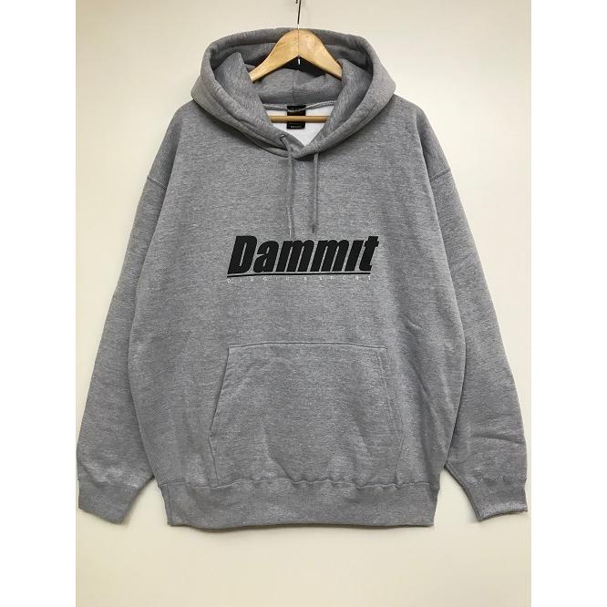 DAMMIT LOGO ヘビーオンススウェット プルオーバーフーディー Grey XLサイズ : mad dope - 通販 - Yahoo ...