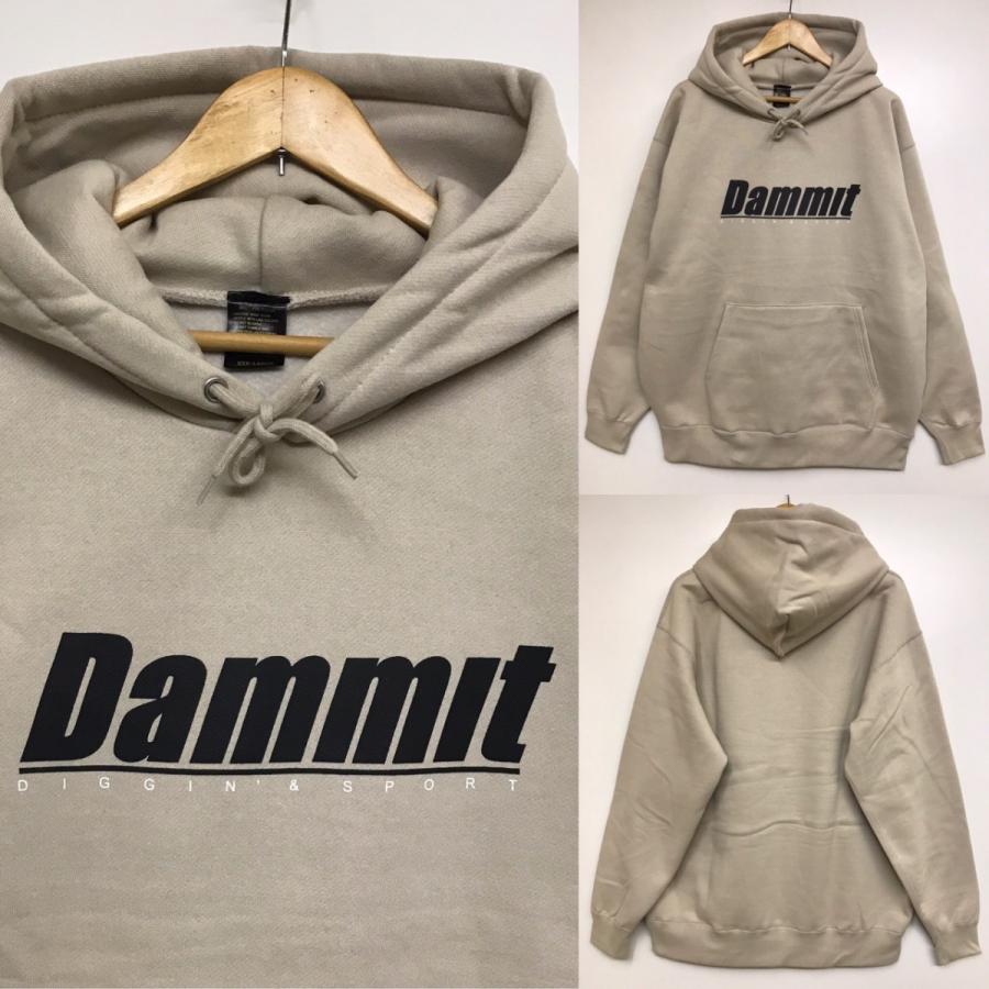 DAMMIT LOGO ヘビーオンススウェット プルオーバーフーディー Stone 3XLサイズ : mad dope - 通販 ...
