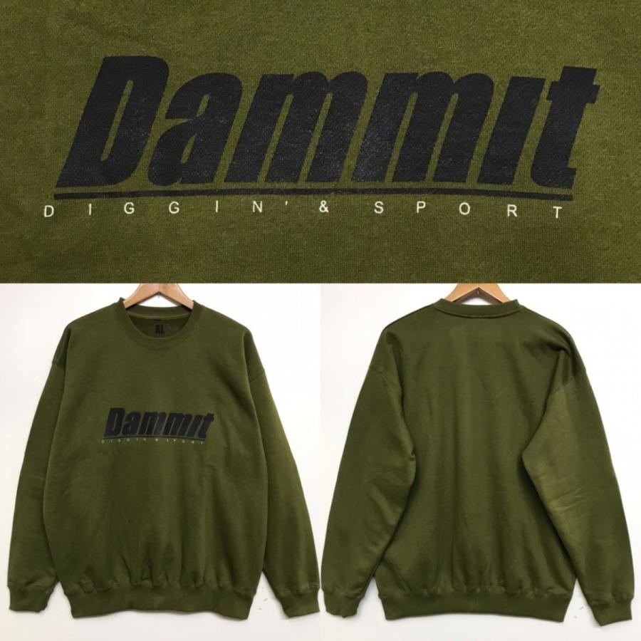 DAMMIT LOGO クルーネックスウェット Olive 3XLサイズ : mad dope - 通販 - Yahoo!ショッピング