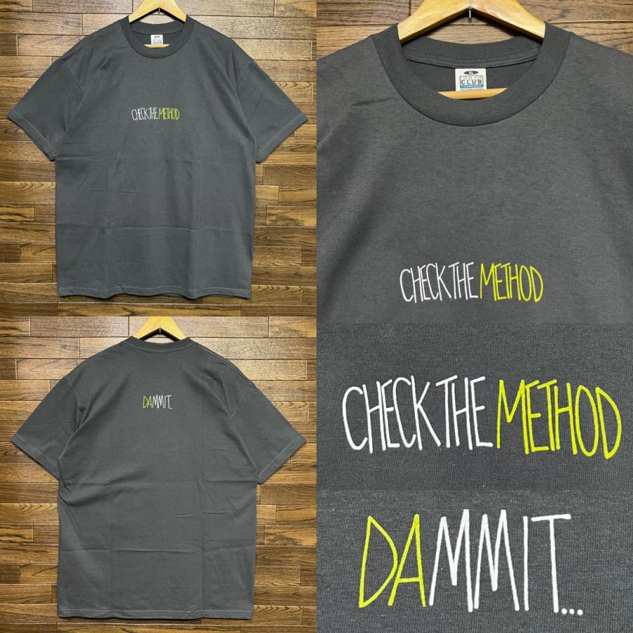 DAMMIT CHECK THE METHOD Tシャツ(コンフォート) Graphite Grey Lサイズ : mad dope - 通販 - Yahoo!ショッピング