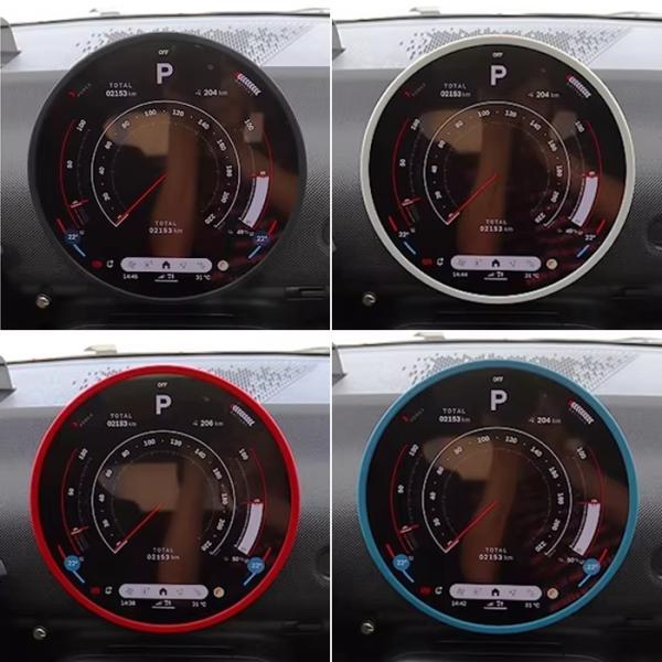 BMW MINI ミニクーパー F65 F66 F67 U25 J01 J05 液晶 保護 ラバーバンド プロテクター モニター ナビ 新型 9.4インチ エッジ アクセサリー カスタム ...