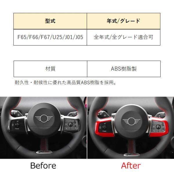 BMW MINI ミニクーパー F65 F66 F67 U25 J01 J05 ステアリング スイッチ パネル カバー ハンドルカバー ステアリングカバー アクセサリー カスタム パーツ ...