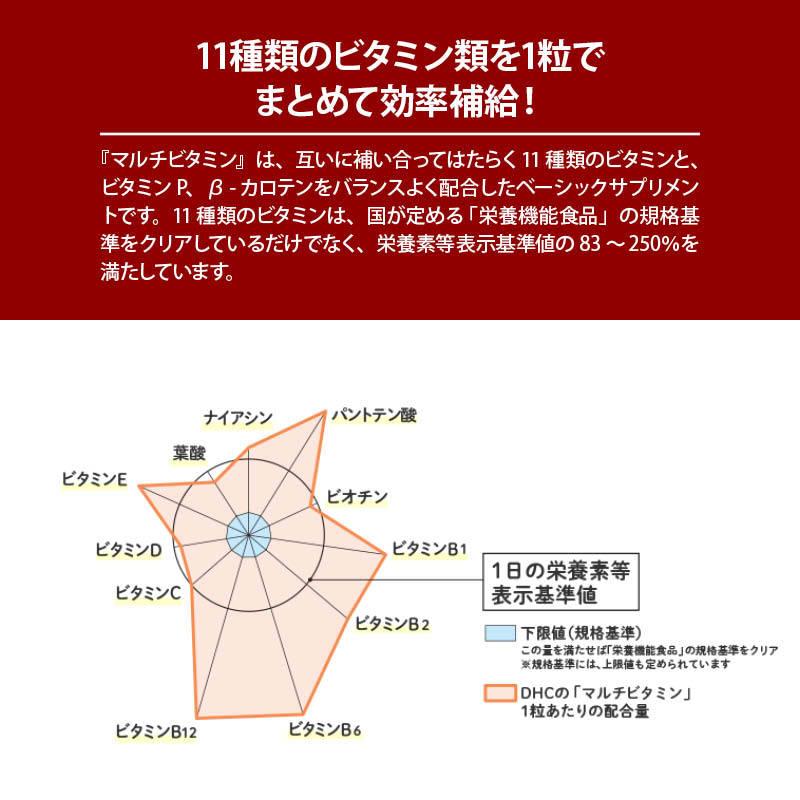 DHC ディーエイチシー マルチビタミン 2袋 120日分（60粒×2） サプリメント 栄養機能食品 合わせ買い :4511413404126 ...
