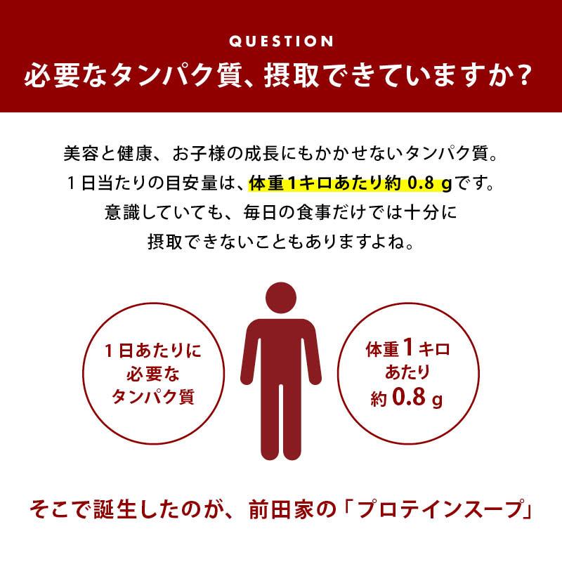 プロテイン スープ チキンコンソメ風味 200g x2袋 粉末タイプ 前田家 無添加 コラーゲンペプチド たんぱく質 添加物不使用 健康 : MAEDAYA 前田家 - 通販 - Yahoo ...