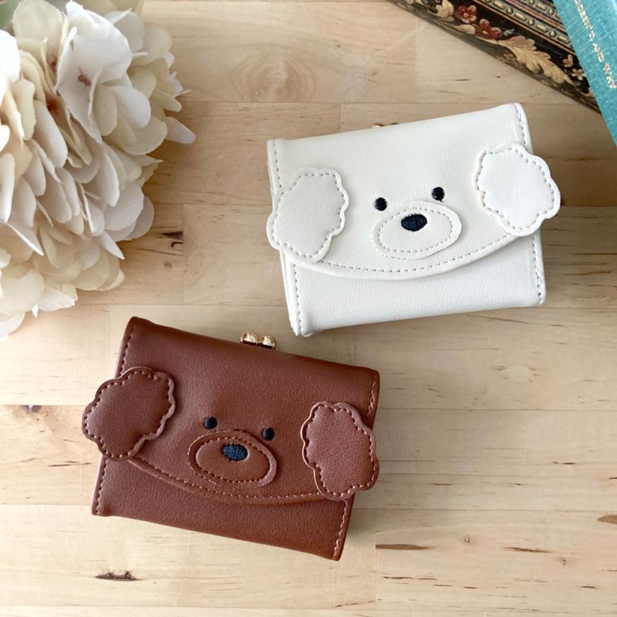 Sunny Side もふもふ プードル がま口 折財布 コンパクト ミニ財布 JW-0576 : メッチェン洋品雑貨店 - 通販 - Yahoo!ショッピング