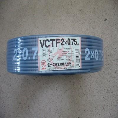 富士電線 VCTF0.75SQ×2芯 vctf 2芯 ケーブル 100m 0.75sq 2c vctf VCTF0.75x2 : 前川電機 - 通販 - Yahoo!ショッピング