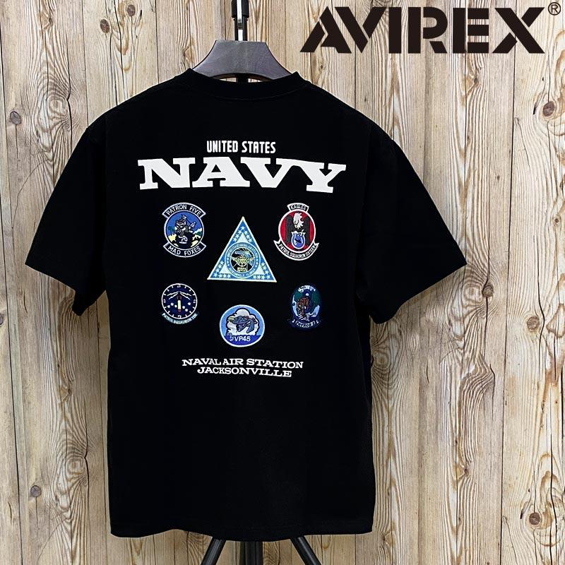 AVIREX アヴィレックス NAS JAX PATROL-SQ. PATCH 半袖Tシャツ メンズ アビレックス トップス ブランド ...