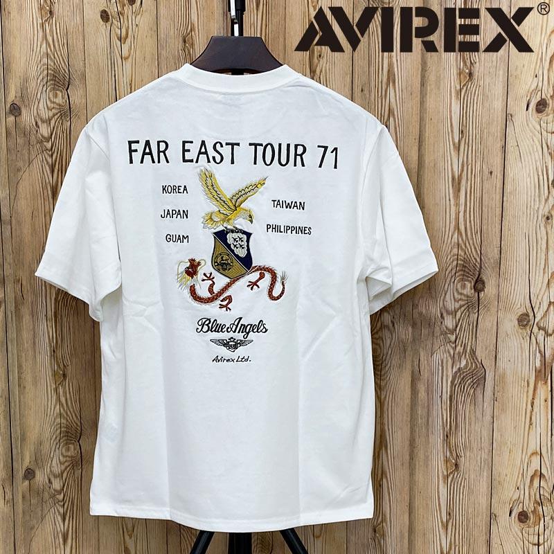 AVIREX アヴィレックス NAS JAX PATROL-SQ. PATCH 半袖Tシャツ メンズ アビレックス トップス ブランド ...