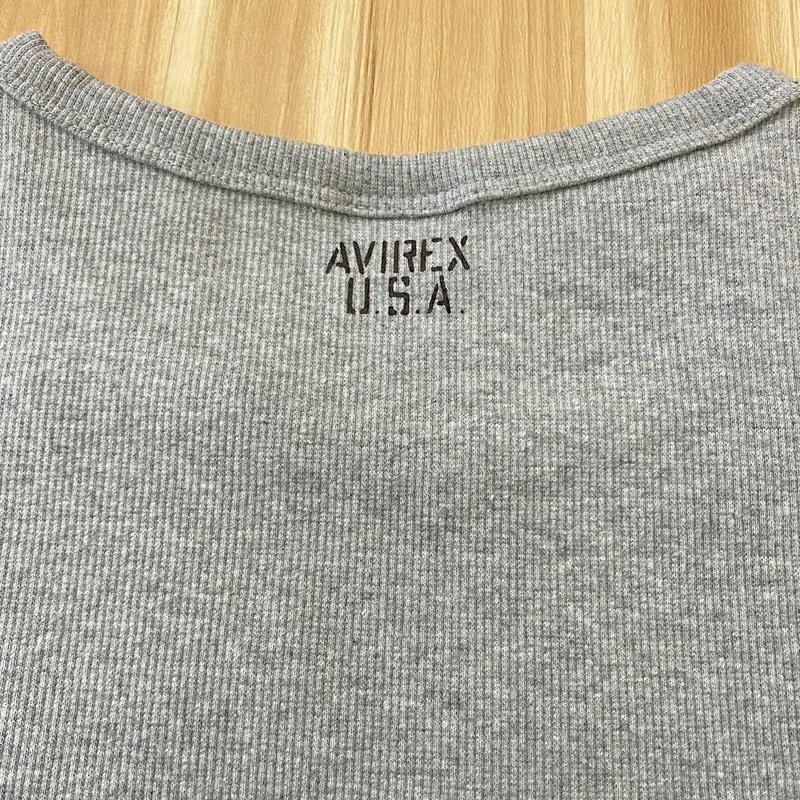 AVIREX アビレックス Tシャツ メンズ 半袖 テレコリブ クルーネックTシャツ 無地 デイリーインナー カットソー : maestoso - 通販 - Yahoo!ショッピング