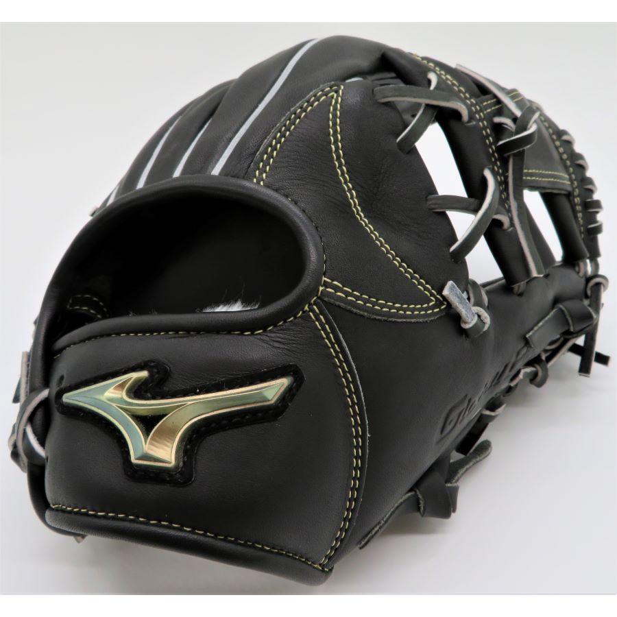 軟式グローブ ミズノ MIZUNO グローバルエリート Hselection SIGNA 内野手用 指また無し 1AJGR27423 ブラック グラブサイズ10 右投げ用 ...