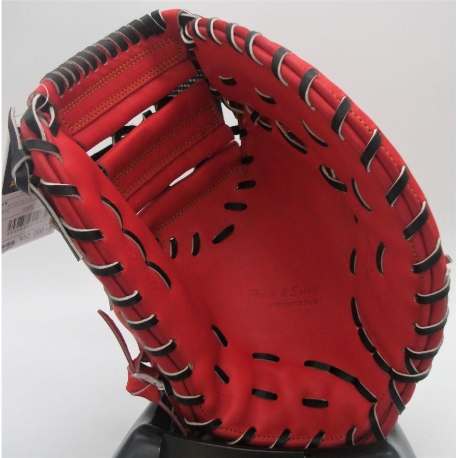 プロステイタス 硬式ファーストミット 限定 ゼット ZETT プロステイタスシリーズ 一塁手用 深めポケット設計 BPROFM330 ディープオレンジ ブラック紐 右投げ用 : マエハラ ...