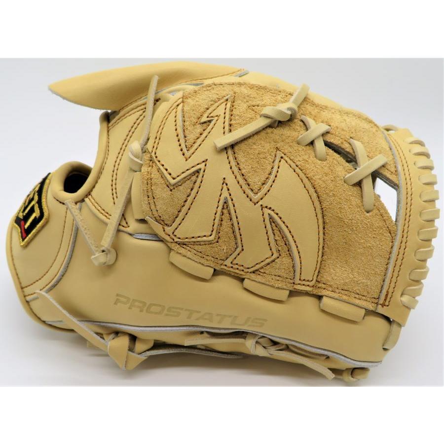 プロステイタス 硬式グラブ 限定 ゼット ZETT プロステイタスシリーズ 投手用 BPROG411 グラブサイズ4 フラットクロウウェッブ搭載モデル パステルブラウン 右投げ用 : マエハラ ...