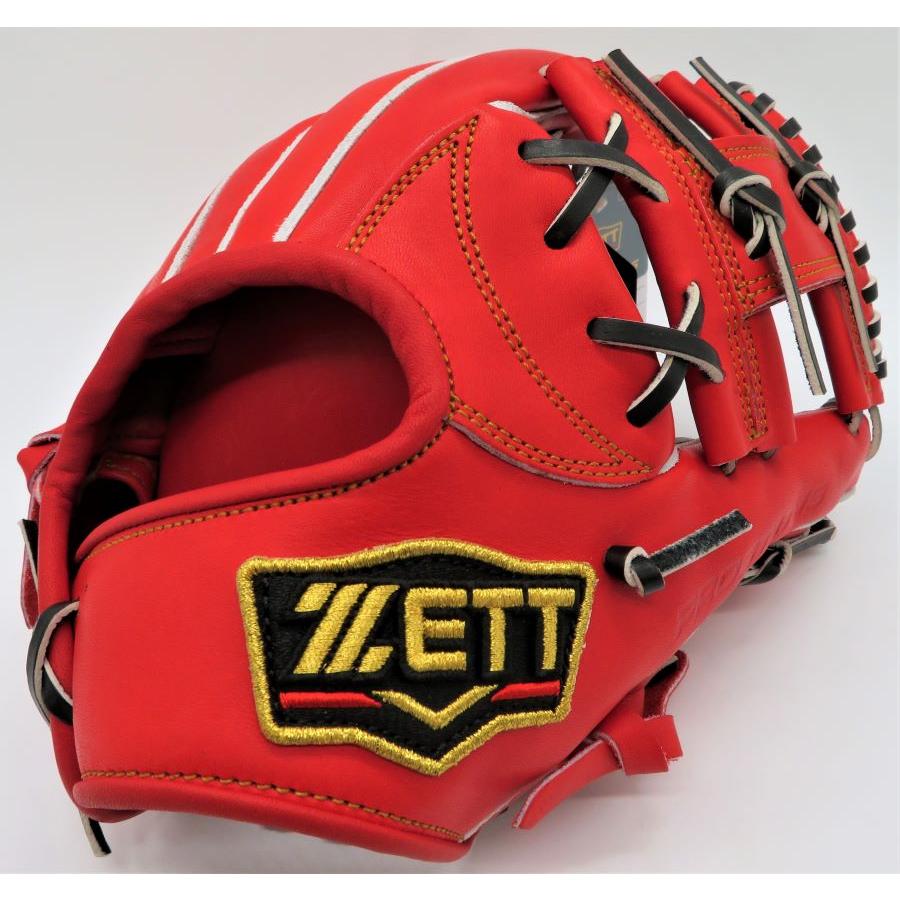 プロステイタス 硬式グラブ ゼット ZETT シリーズ PROSTATUS 遊撃手 二塁手用 今宮タイプ 親指手口バンド一体型 ...