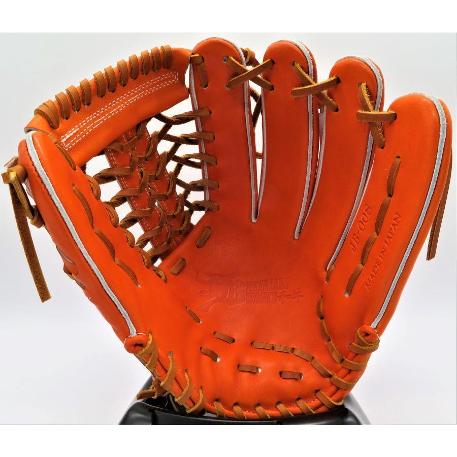 JB 硬式グラブ 和牛JB グラブ 宮崎和牛レザー使用 外野手用 JB-008 オレンジ 右投げ用 プロティオス付き : マエハラスポーツ ...