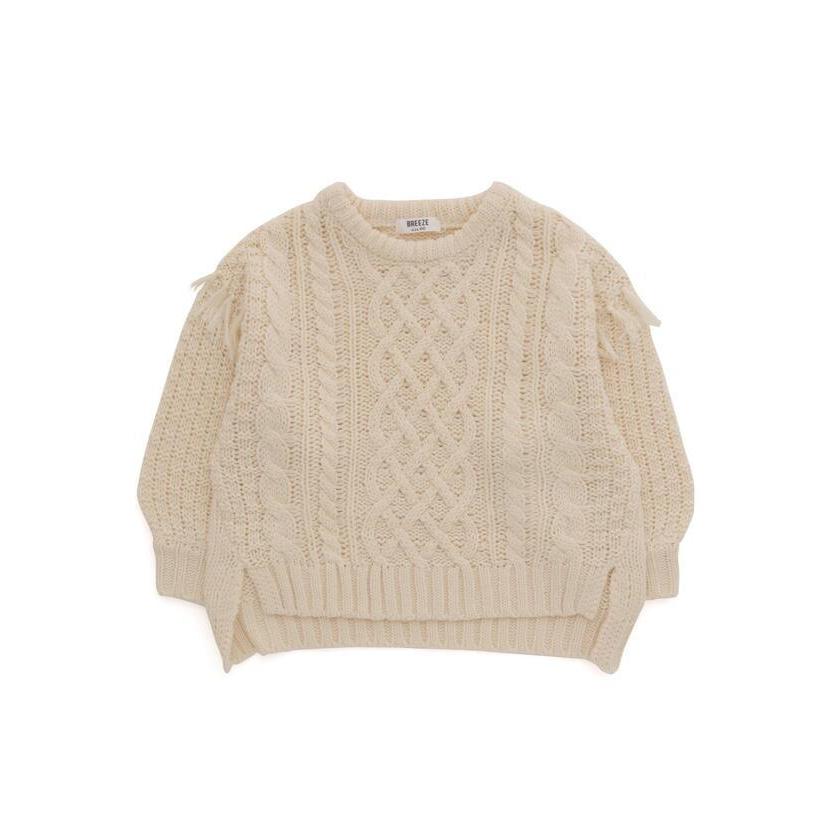 ケーブルフリンジニット 激安通販販売