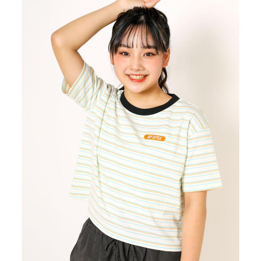 【ジディー】ロゴ刺繍ボーダーTシャツ(130~160cm) :505239271:MAGASEEK ヤフー店 - 通販 - Yahoo!ショッピング