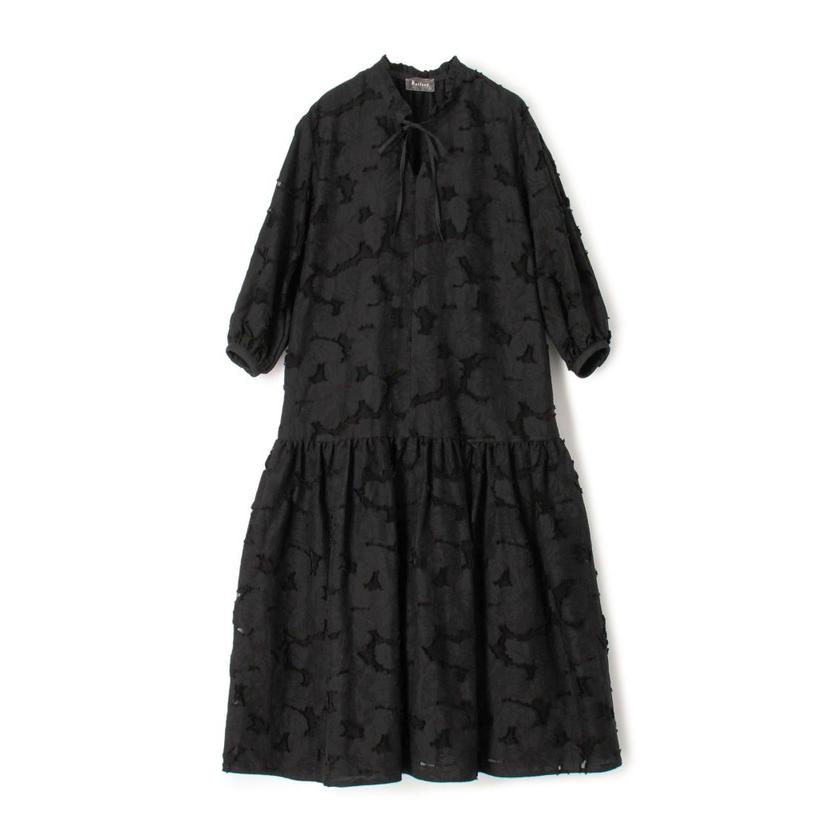 Ballsey 【Ballsey】ブルームカットジャカード フリルネック Ballsey 【Ballsey】ブルームカットジャカード フリルネック