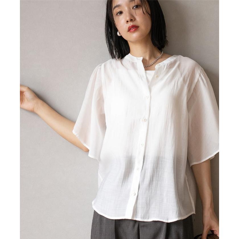 【coen】【WEB限定】2WAYフレアスリーブシアーブラウス :505466649:MAGASEEK ヤフー店 - 通販 - Yahoo!ショッピング