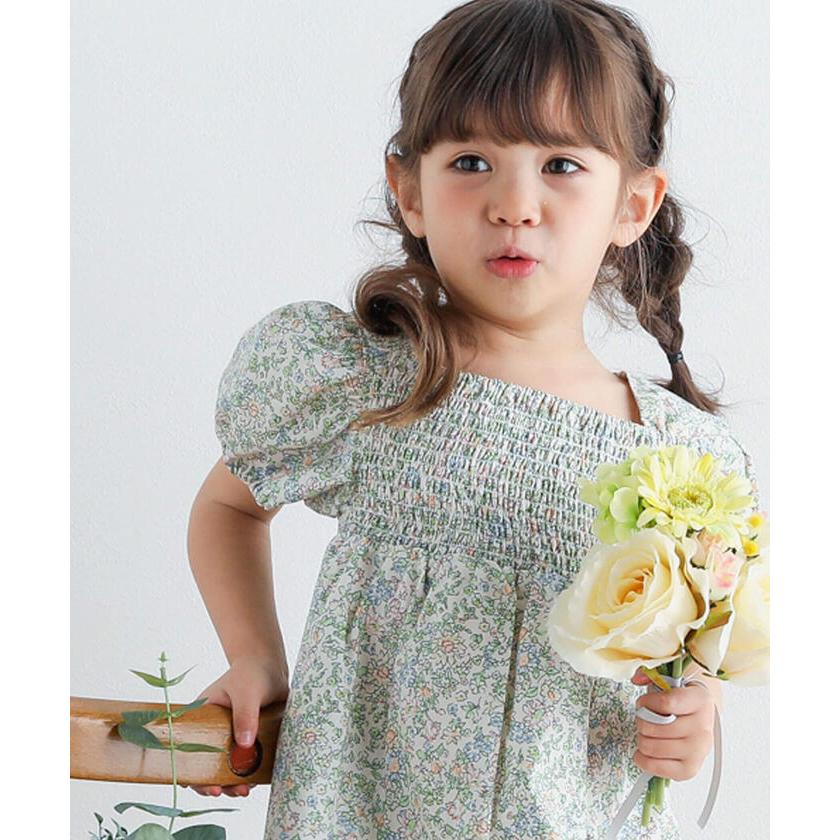 【スラップスリップ】【お揃い】花柄バックリボンスモッキングワンピース(80~130cm) : 505997086 : MAGASEEK ヤフー店 - 通販 - Yahoo!ショッピング