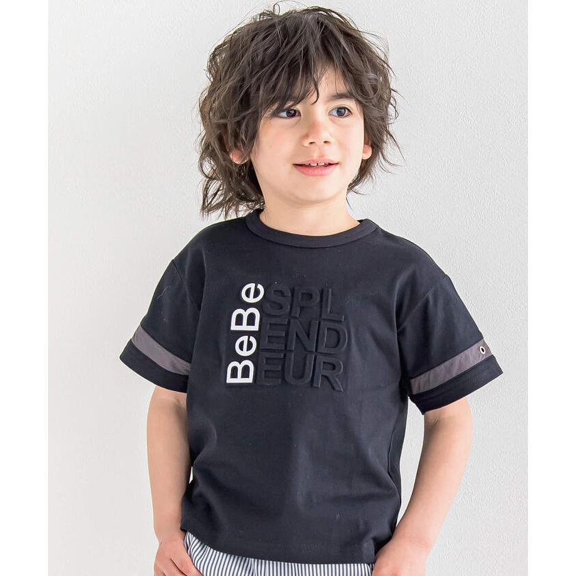 BeBe 【ベベ】エンボス加工ロゴ天竺BIG半袖Tシャツ(90~160cm) : MAGASEEK ヤフー店 - 通販 - Yahoo!ショッピング