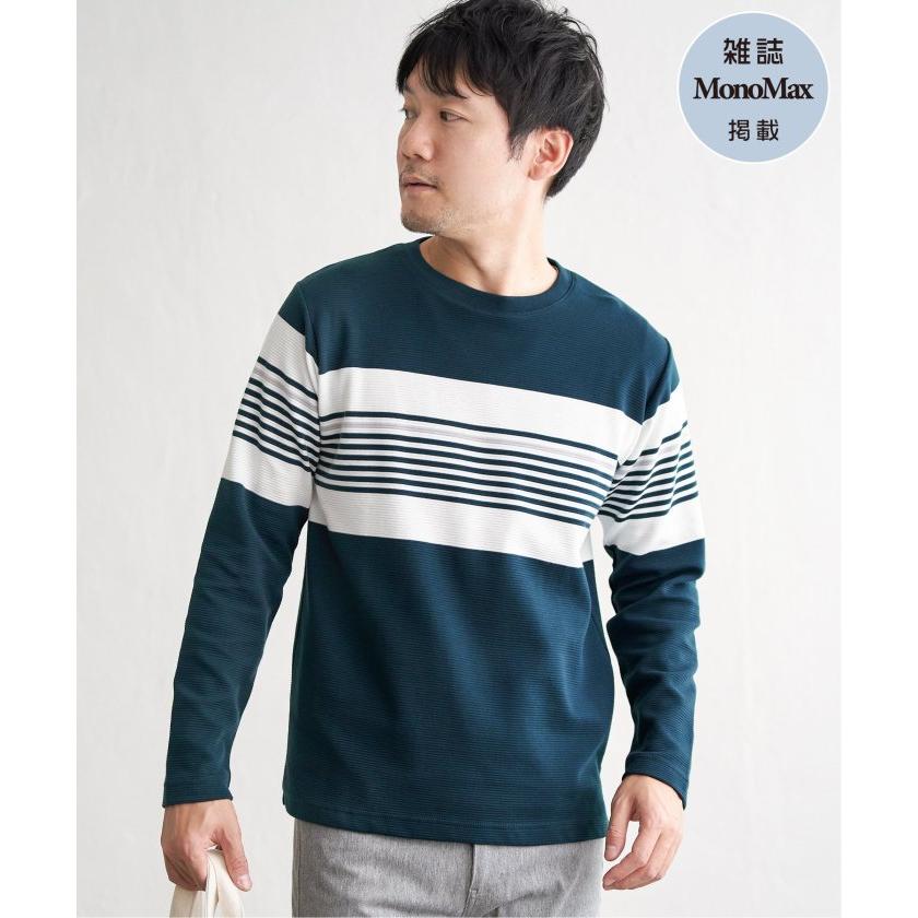 ikka 【イッカ】【雑誌MonoMax4月号掲載】リップルパネルボーダーロンT : MAGASEEK ヤフー店 - 通販 - Yahoo!ショッピング