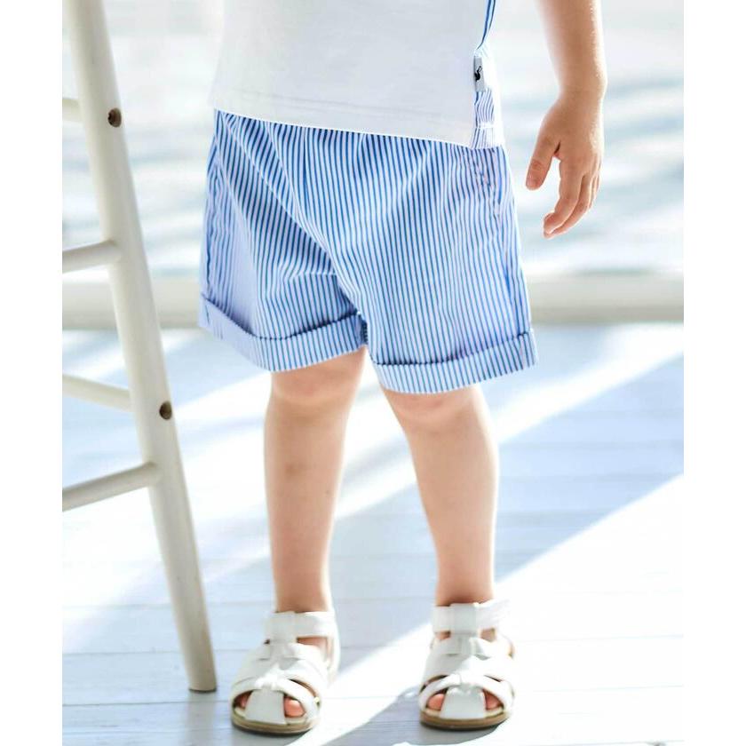 BeBe 【ベベ】ブロードストライプ裾ダブルハーフパンツ(80~90cm) : MAGASEEK ヤフー店 - 通販 - Yahoo!ショッピング
