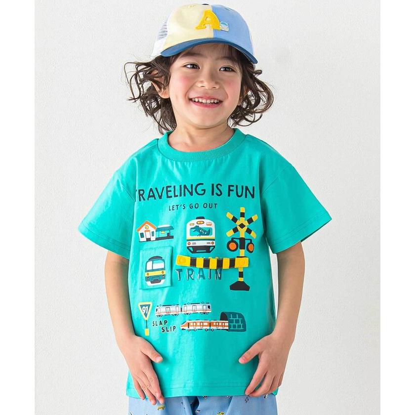 SLAP SLIP 【スラップスリップ】電車がいっぱい踏切カンカンTシャツ(80~120cm) : MAGASEEK ヤフー店 - 通販 - Yahoo!ショッピング