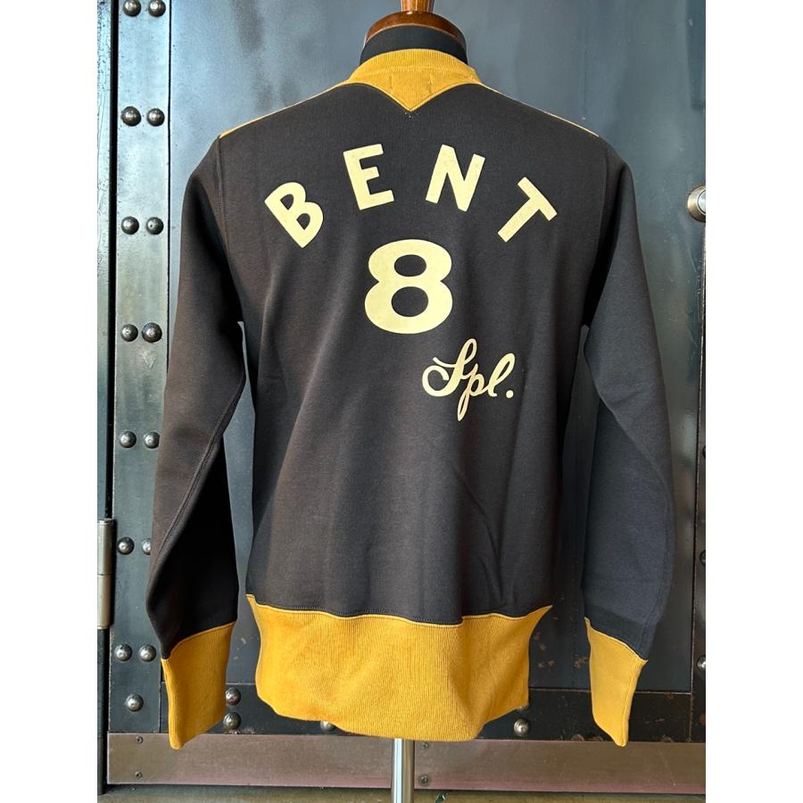 FREEWHEELRES フリーホイーラーズ "HELLBENT V8" ATHLETIC SWEAT SHIRT 2334004 SOOT BLACK×OLD GOLD ...