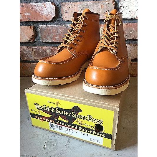 RED WING SHOES レッドウイング 9875 Irish Setter Gold Russet "Sequoia" 【6"Moc ...